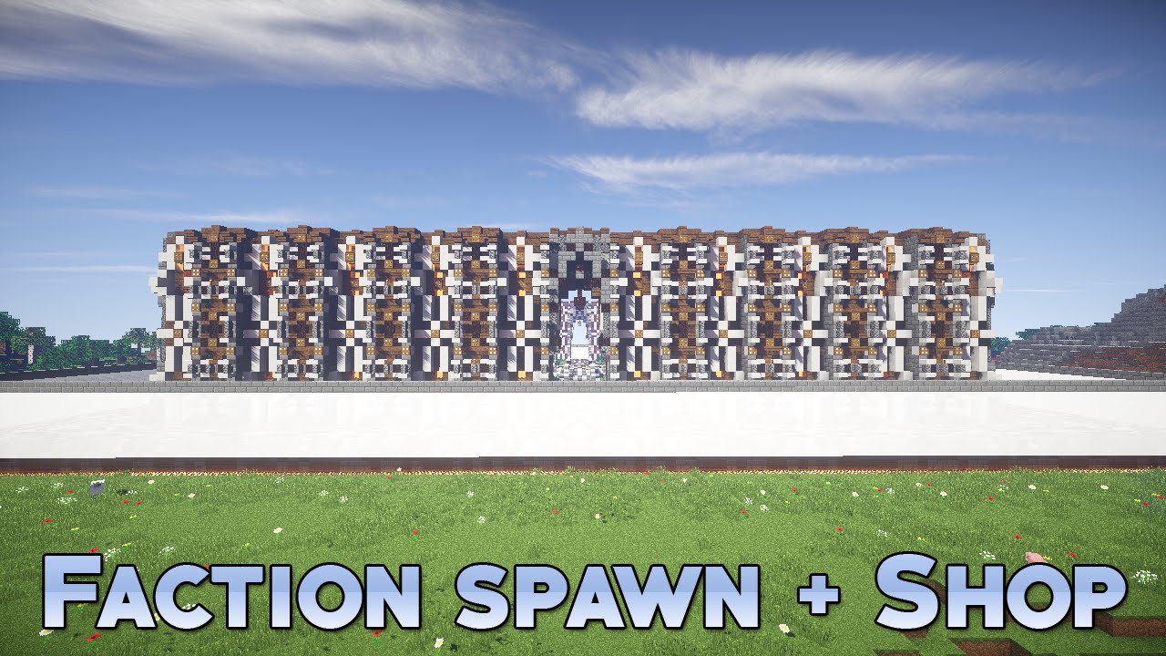 Minecraft - Quarts/Spruce Faction Spawn + Shop [1.7-1.12] [Free Download] - YouTube