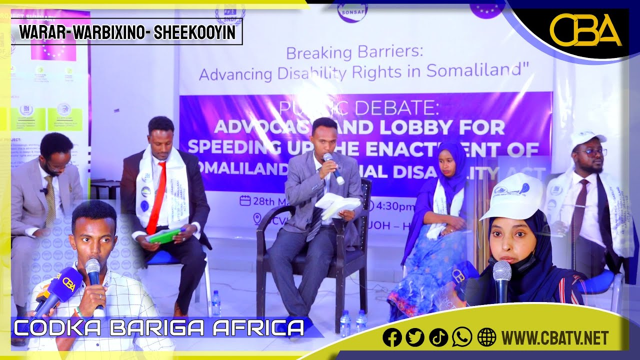 Barnaamijka Doodda caqabadaha hortaagan ansixinta xeerka naafada ...