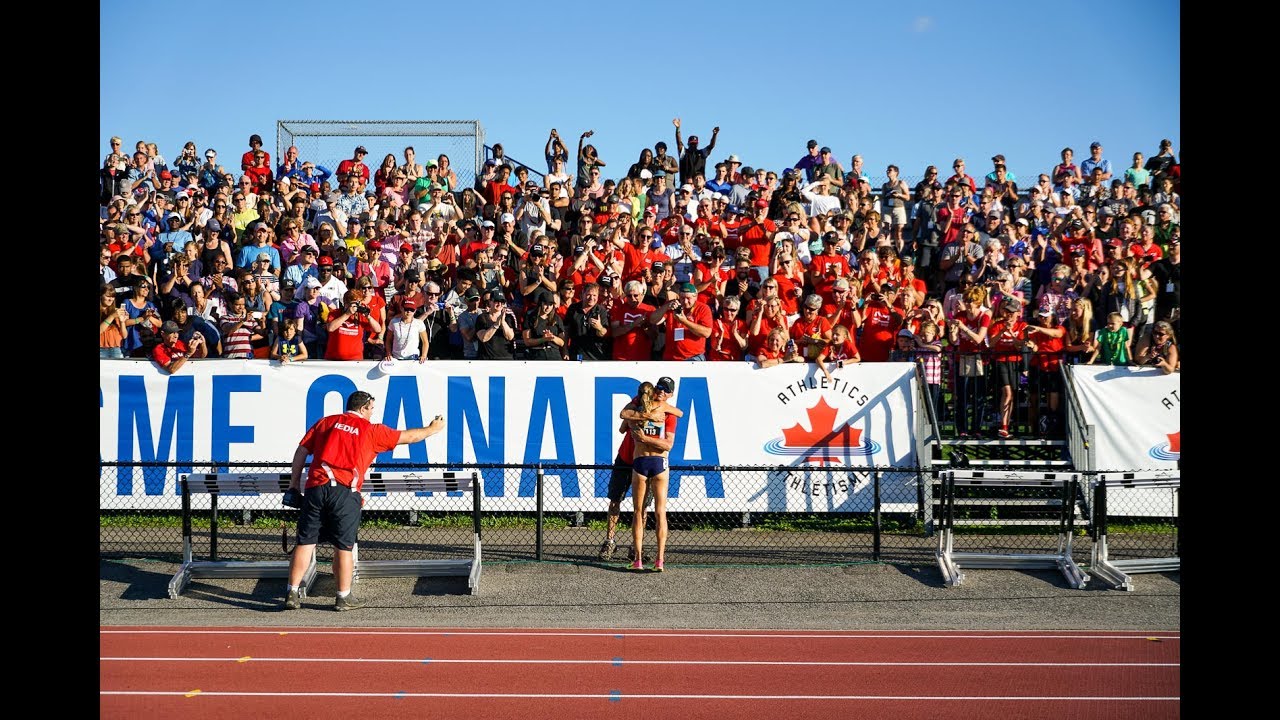 Melissa Bishop leads the entire way to win Canadian 800m title - YouTube