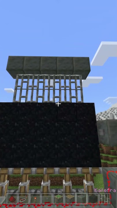 how to make a gate in minecraft bedrock | kailefra #minecraft #fyp # ...