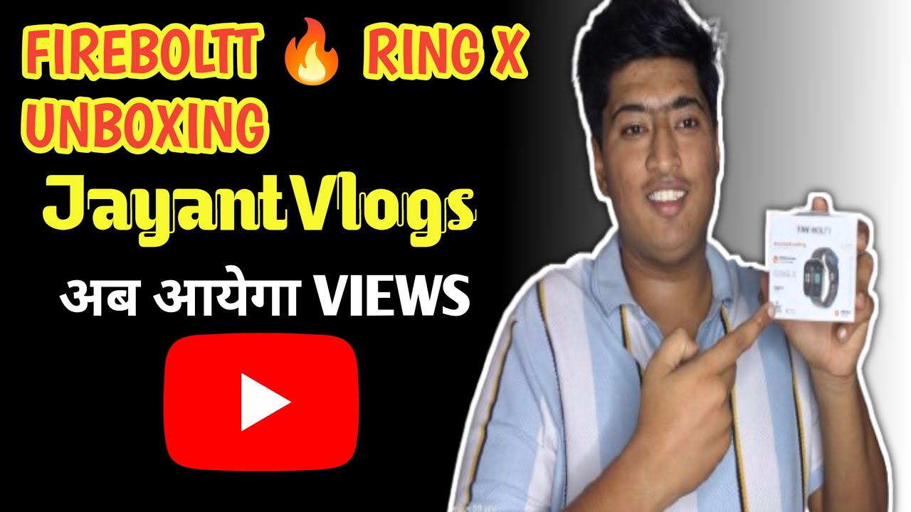 Firebolt Ring X Smartwatch unboxing| @JayantJangid009 - YouTube