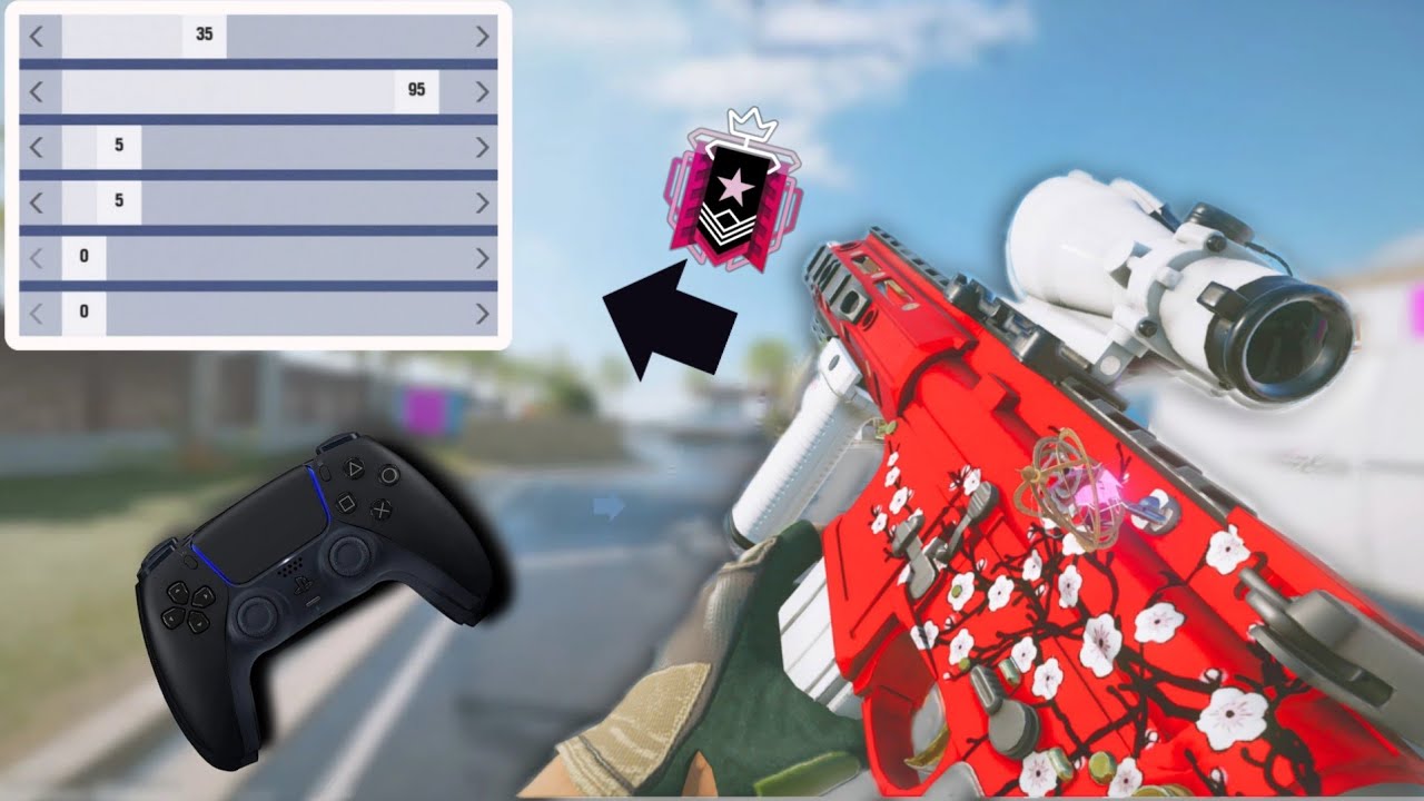 THE BEST *CONTROLLER* CHAMPION SETTINGS&SENSITIVITY + NO RECOIL - R6S ...