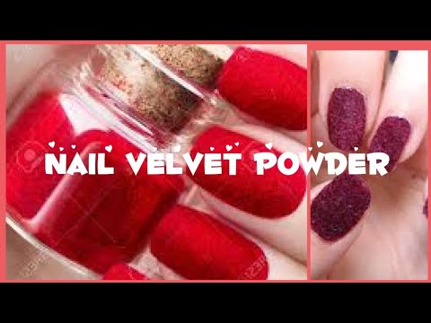 Nail velvet | flocking powder - YouTube