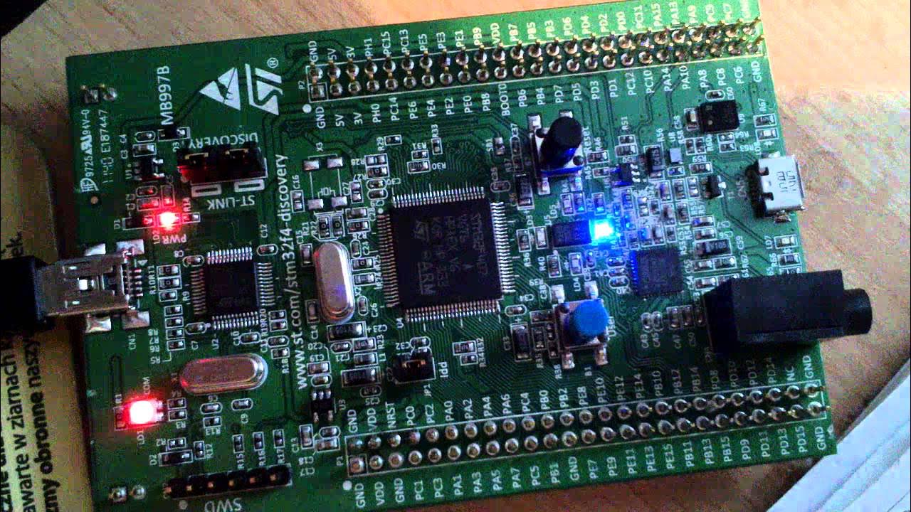STM32f4 discovery first easy LED project - YouTube