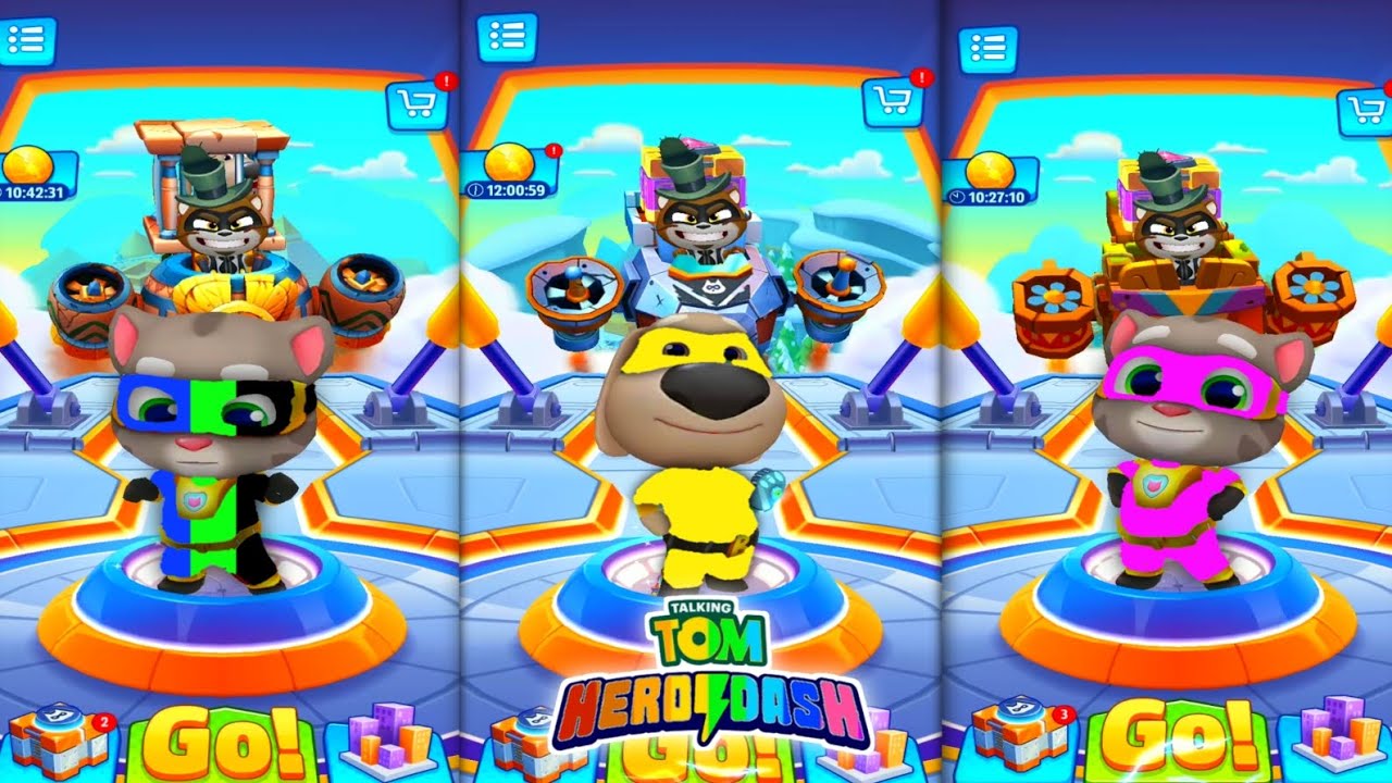 Talking Tom Hero Dash - Hero Tom 3 Time's Save The Hero Ben & Hero Ben ...