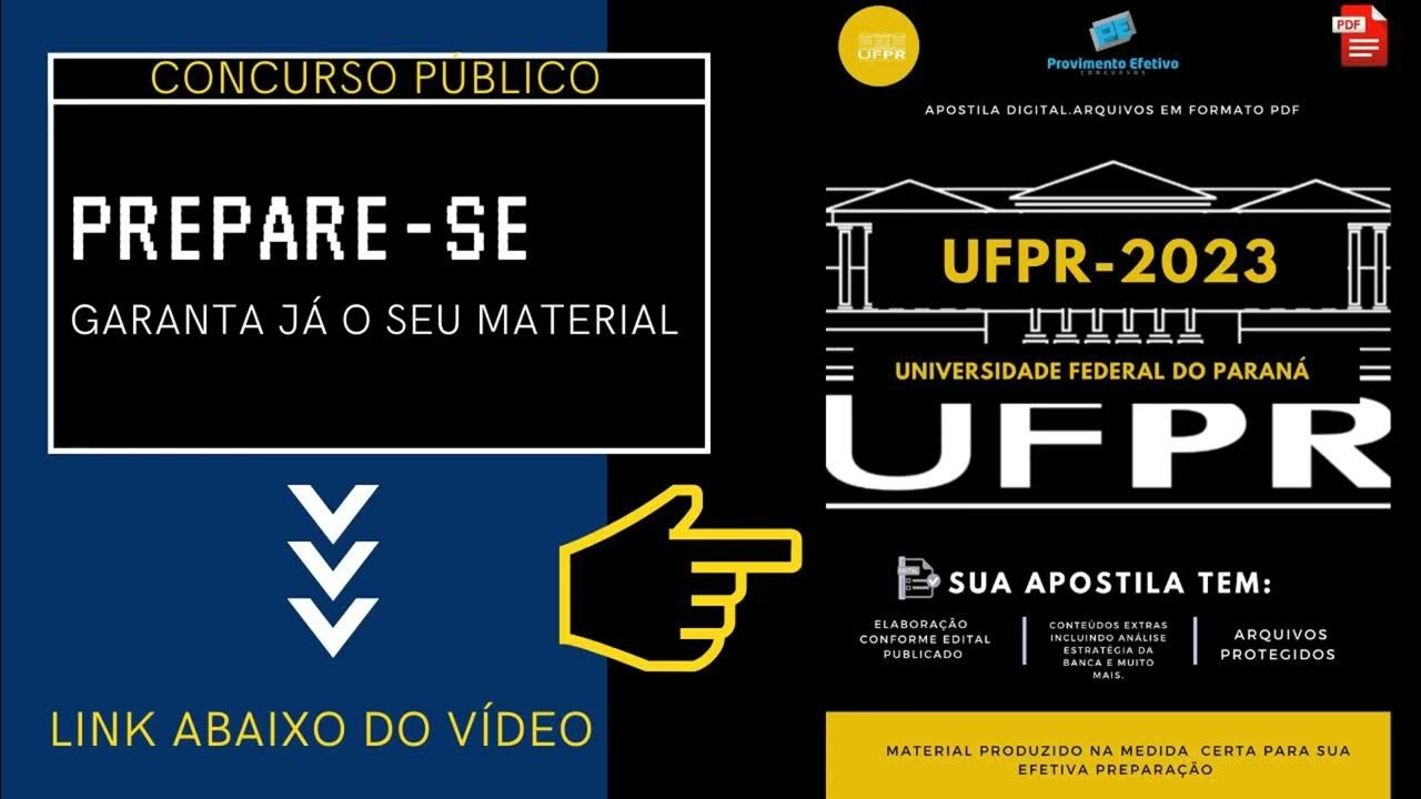 Apostila UFPR Assistente Administração Prova 2023 - YouTube