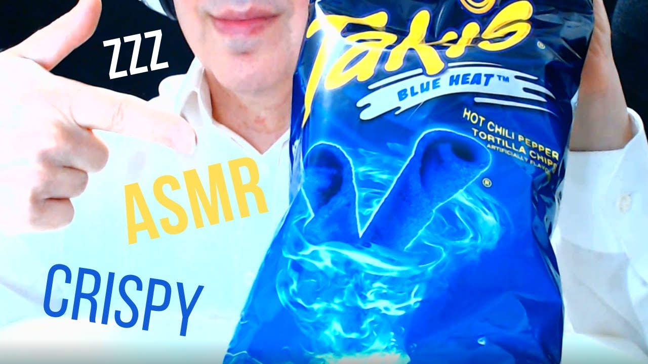 ASMR TRYING TAKIS BLUE HEAT FOR FIRST TIME! CRISPY EATING SOUNDS.GET ...