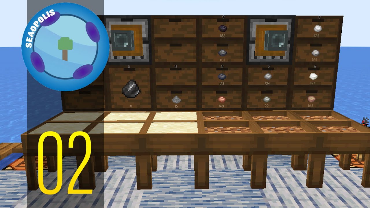 Crude Automation | SeaOpolis 2 - Modded Minecraft - YouTube