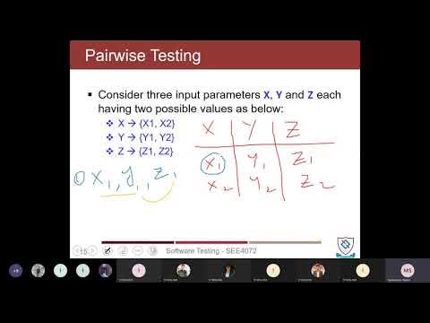 Software Testing - Lecture 14 (Pairwise Testing) - YouTube