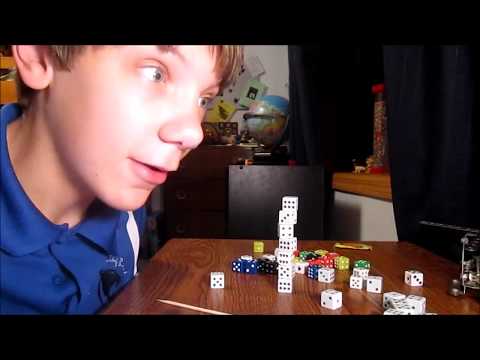 Chop stick dice stacking challenge - YouTube