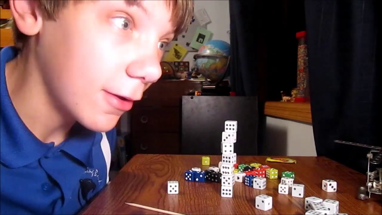 Chop stick dice stacking challenge - YouTube