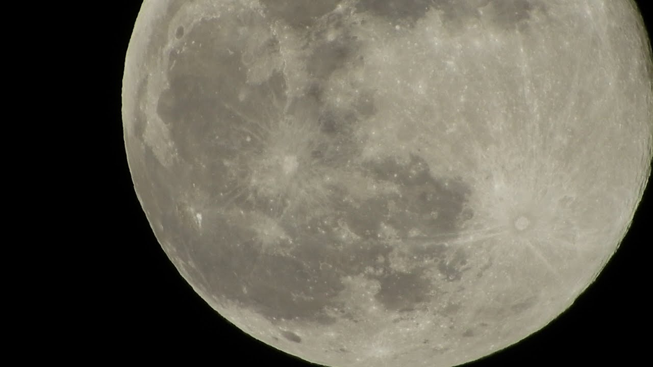 7 Min. 4k Super Snow Moon 2019 - YouTube