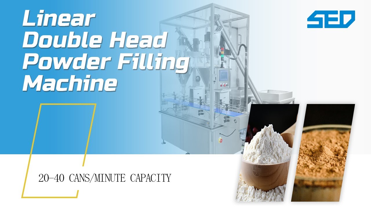 Linear Double Head Powder Filling Machine|Protein Powder Filling|Coffee ...