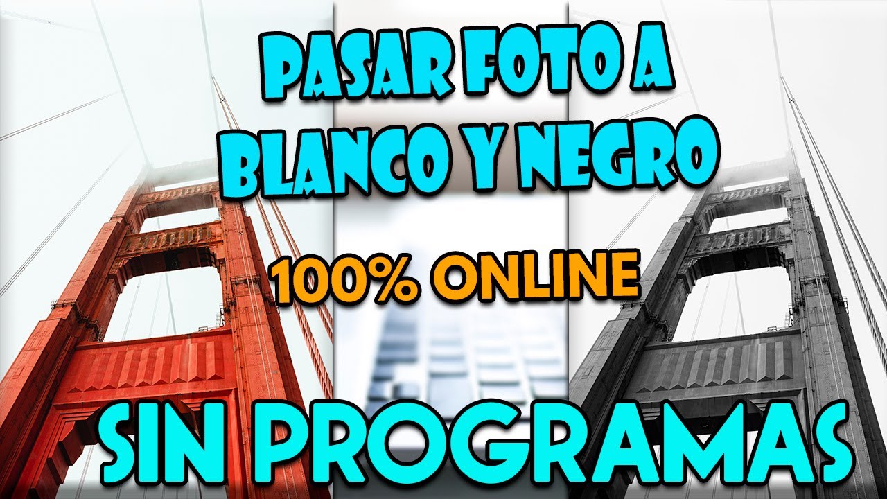 ️ Cómo CONVERTIR una FOTO a BLANCO Y NEGRO || Fácil, Gratis y Sin ...