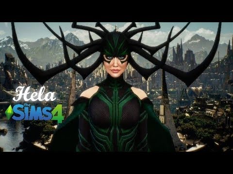 The Sims 4 CAS: Hela (Thor: Ragnarok) + Paint 3D Speed Edit - YouTube