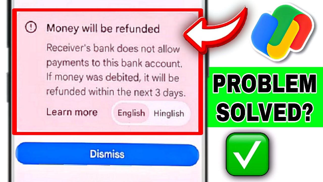 Receiver Bank Doesnt Allow Payments To This Bank Account | Money Will ...