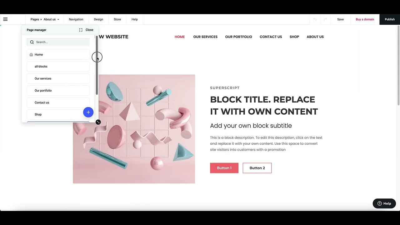 Adding a page with a pre designed template - YouTube