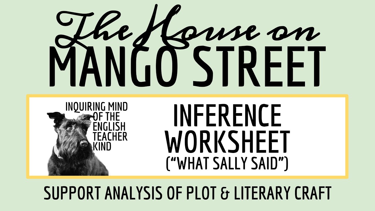 The House on Mango Street "What Sally Said" Close Reading Analysis ...