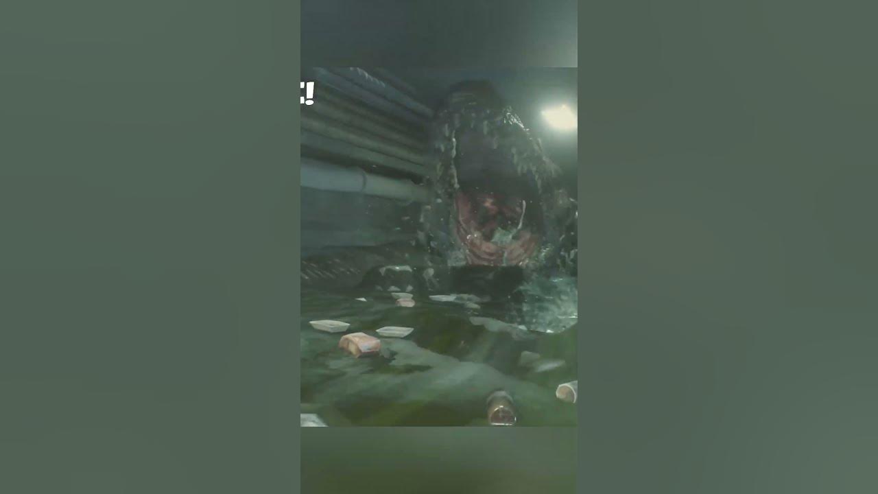 Leon chased by giant crocodile | RESIDENT EVIL 2 #twitch #clips # ...