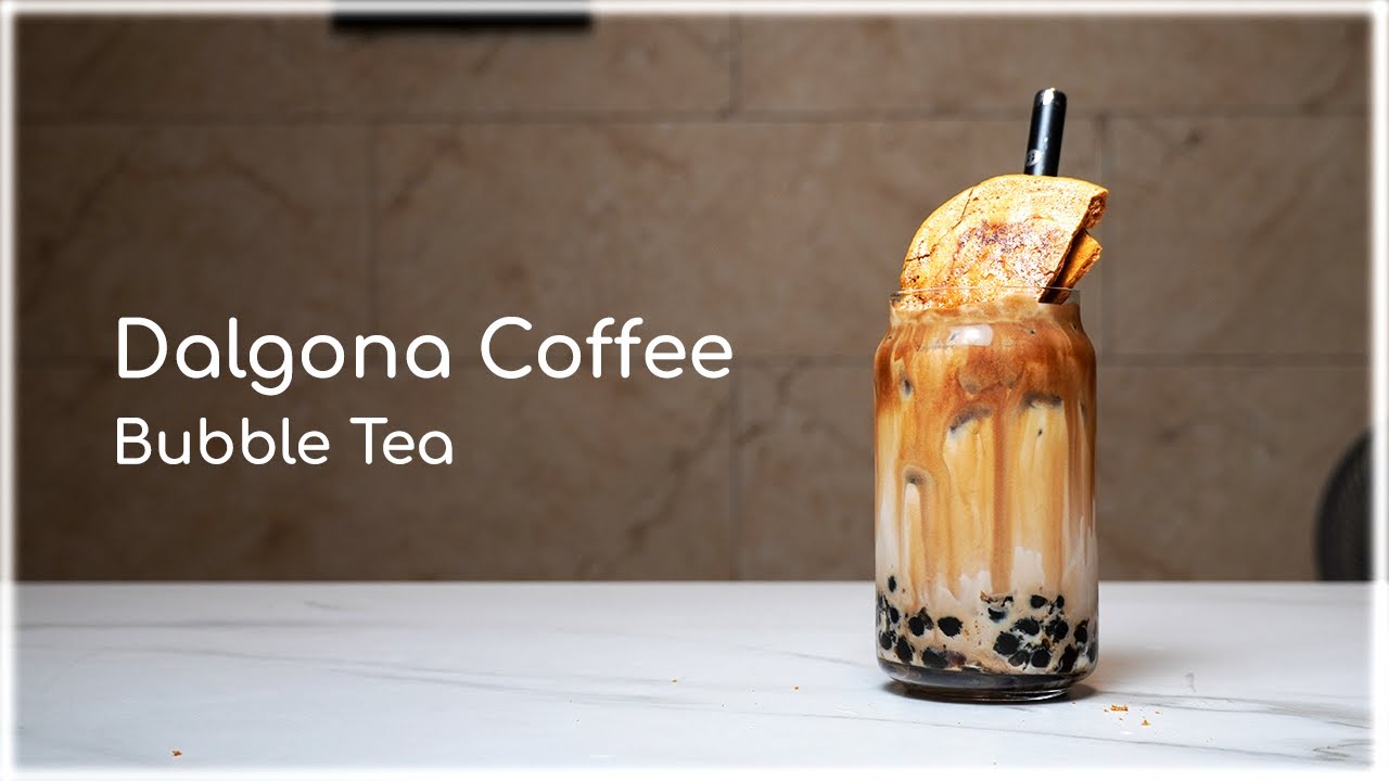 Dalgona Coffee Bubble Tea | Boba Recipe - YouTube