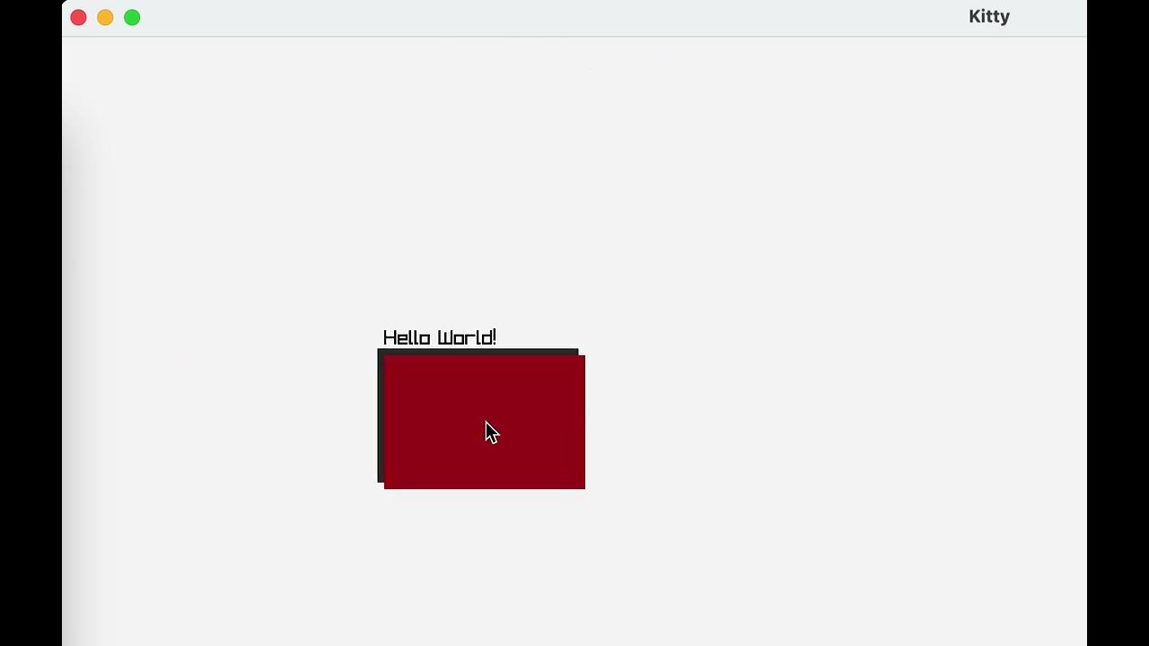 Ugly UI: qml without Qt :D Follows mouse - YouTube