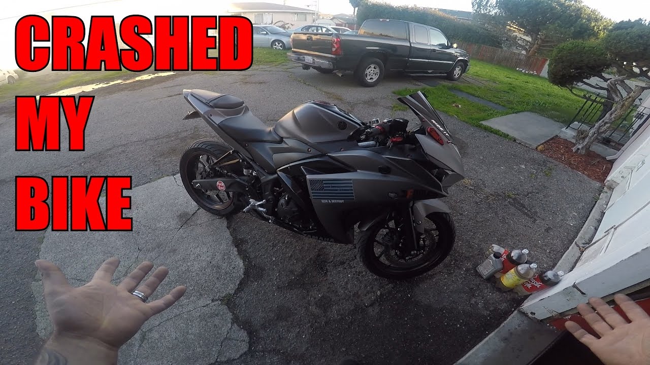 CRASHED MY BIKE - YouTube