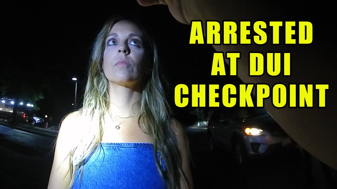 Woman Arrested for Drunk Driving at DUI Checkpoint in New Jersey - YouTube