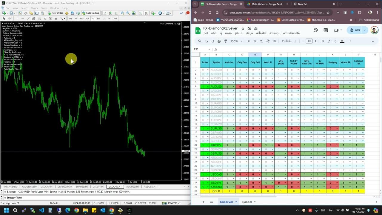 [FDT] ส่งข้อมูลจาก Google Sheet ไปยัง MT4 - YouTube