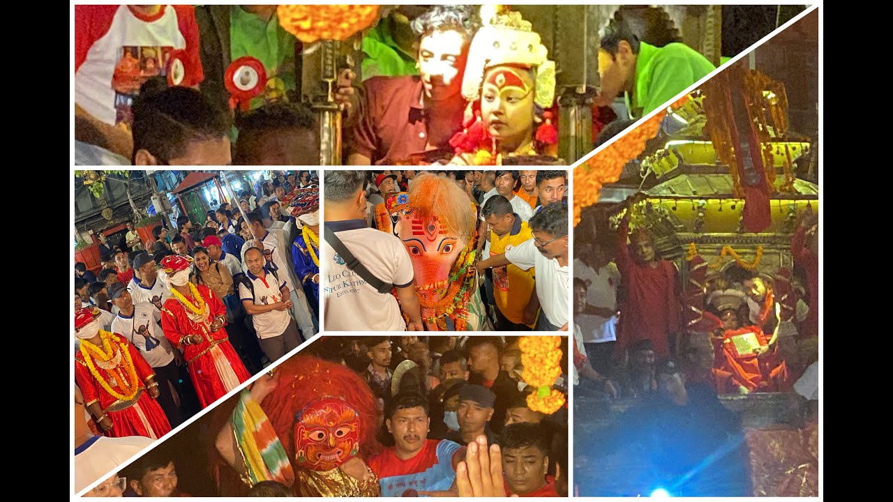 Indra Jatra 2080/2023 | Asan | Kumari Rath Yatra | Rath Yatra Day 2 ...