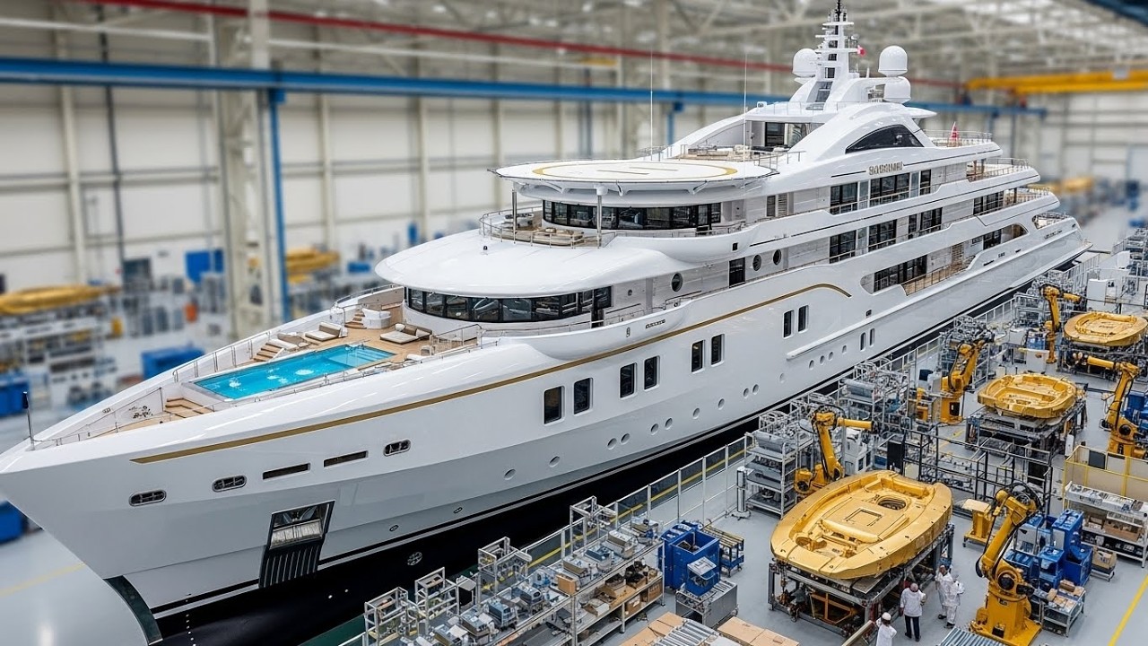 Inside the Factory Building a $500 Million Superyacht - YouTube