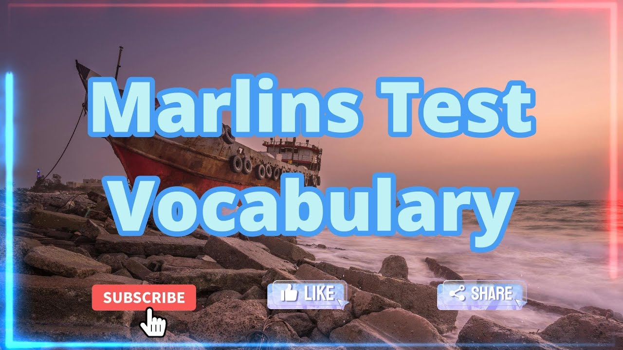 Marlins Test For Seafarer - Vocabulary - YouTube