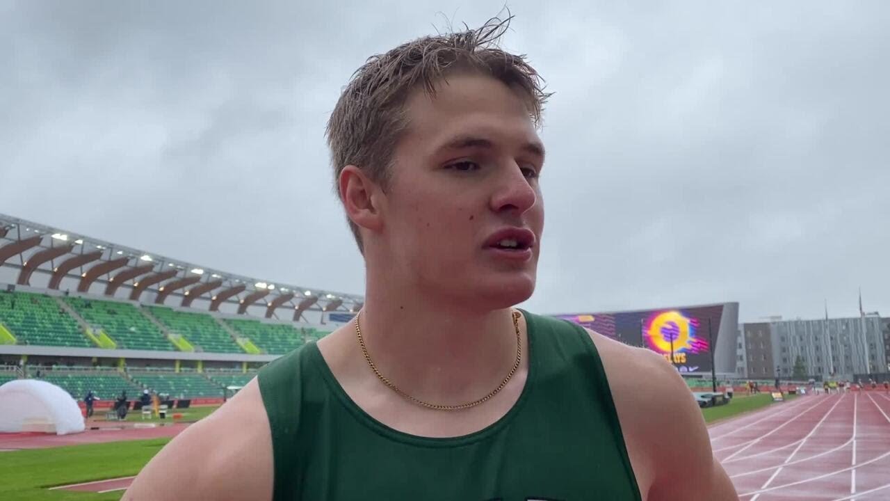 Gatlin Bair Talks About His Epic 200m Win at Oregon Relays - YouTube