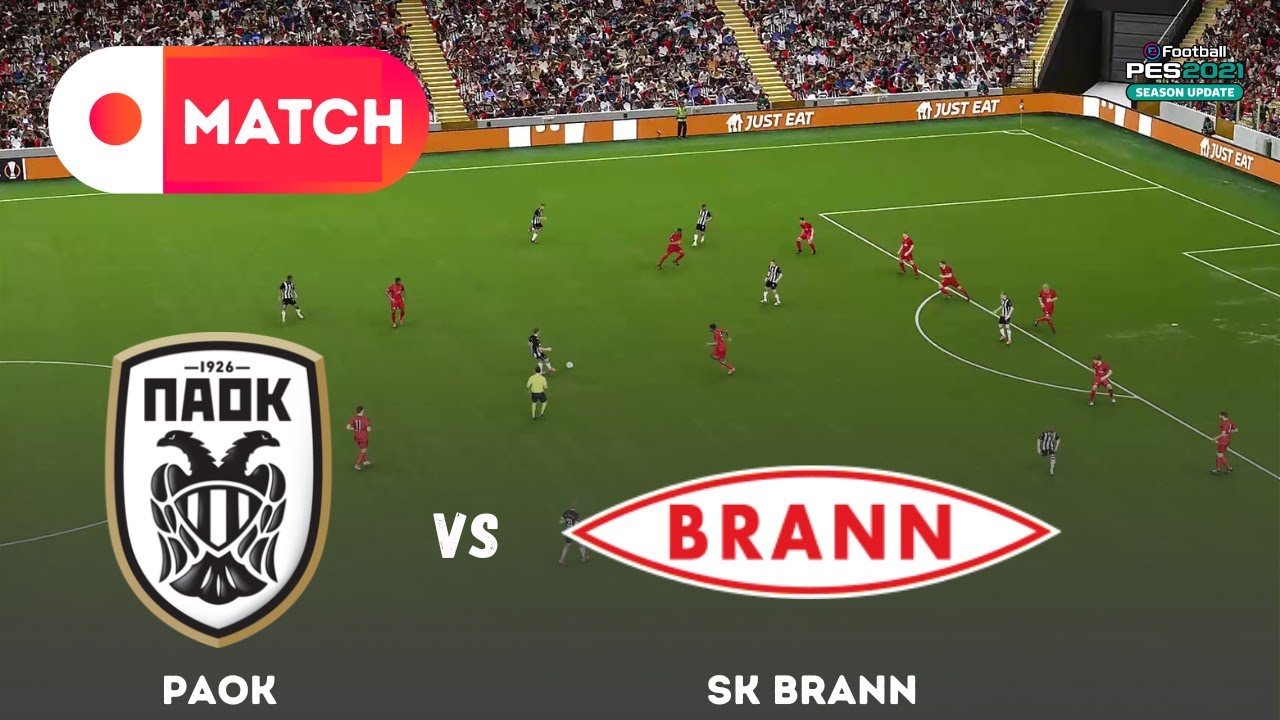 ΠΑΟΚ vs ΣΚ Μπραν | Europa League 2025 Match Simulation | eFootball PES ...