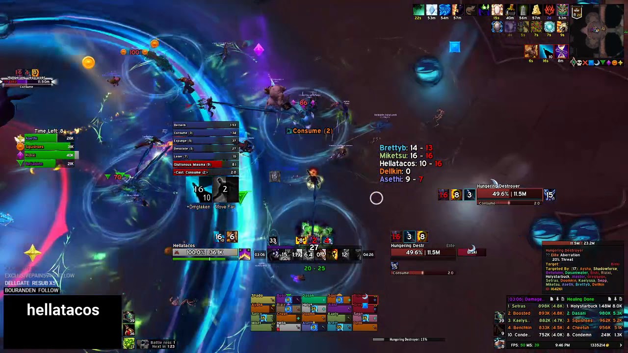 Mythic Castle Nathria - Hungering Destroyer First Kill - Shadow Priest ...