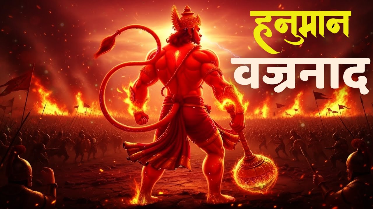 Hanuman Rudra Roop Stotra | वज्रनाद से हर संकट का नाश | Powerful Divine ...