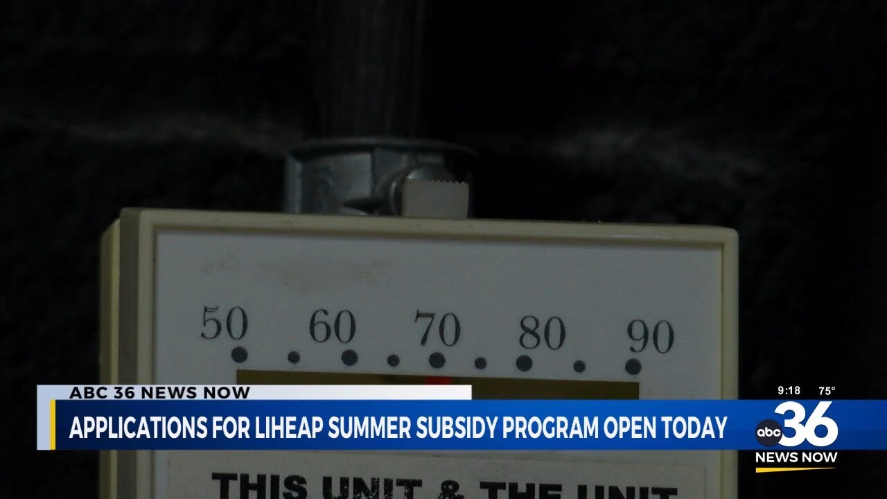 Applications for LIHEAP Summer Subsidy Program open today - YouTube