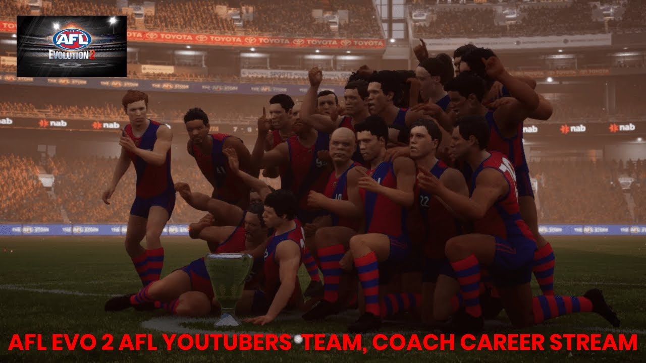 AFL EVO 2 AFL youtubers team coach career part 1 - YouTube