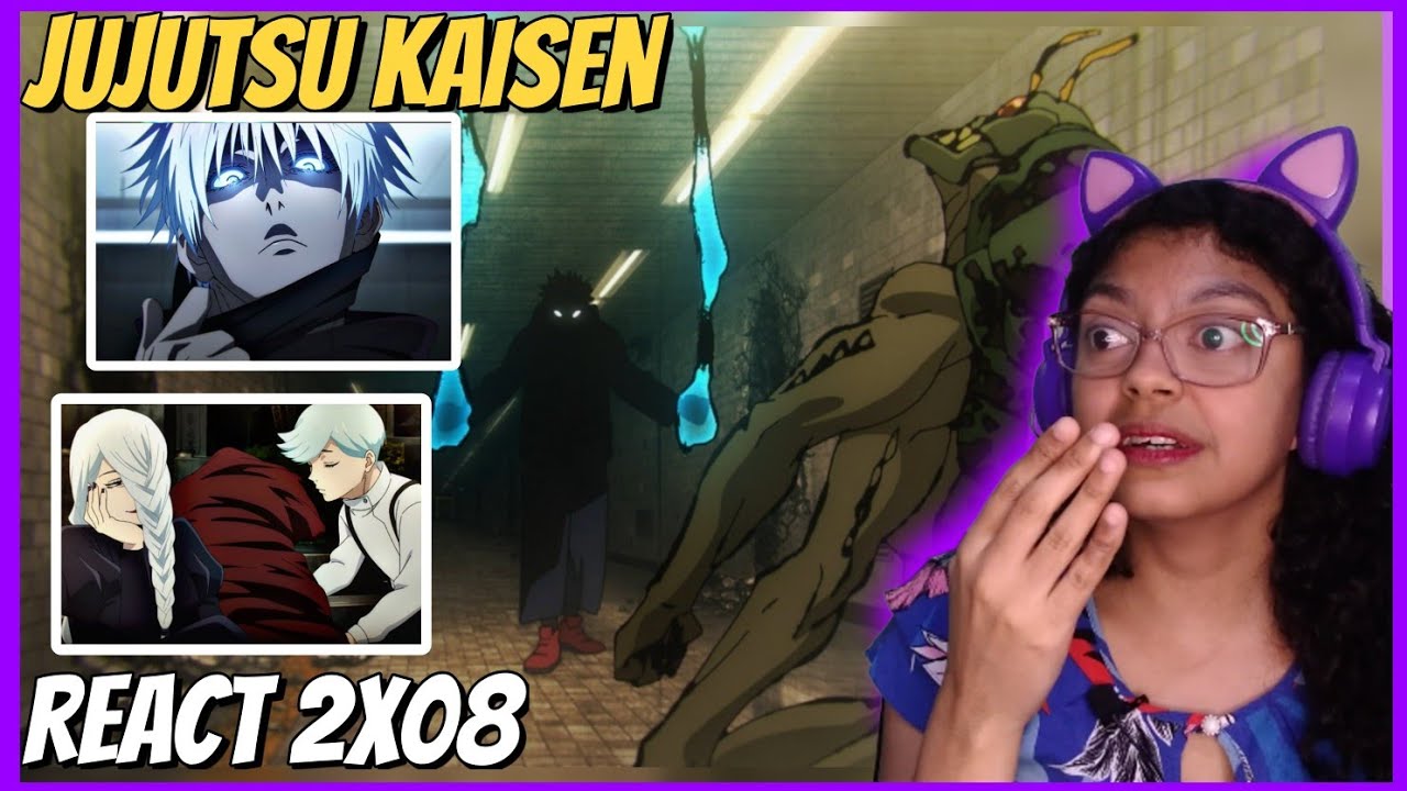 REACT: JUJUTSU KAISEN 2 Temporada Episódio 8/GOJO VS JOGO! - YouTube