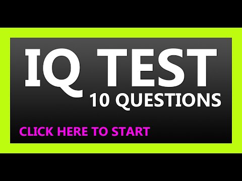 IQ test - YouTube