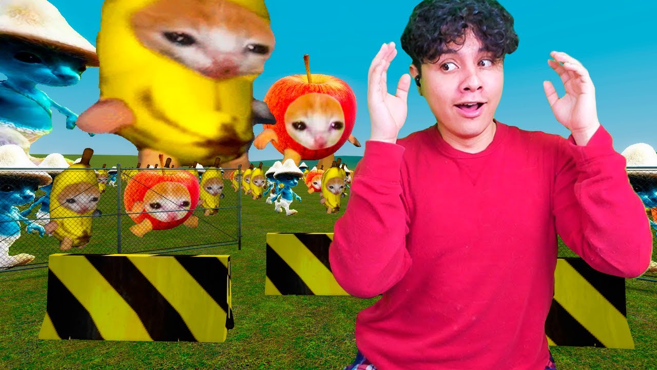 SOBREVIVIMOS A SMURF CAT, BANANA CAT Y APPLE CAT UTILIZANDO DIFERENTES ...