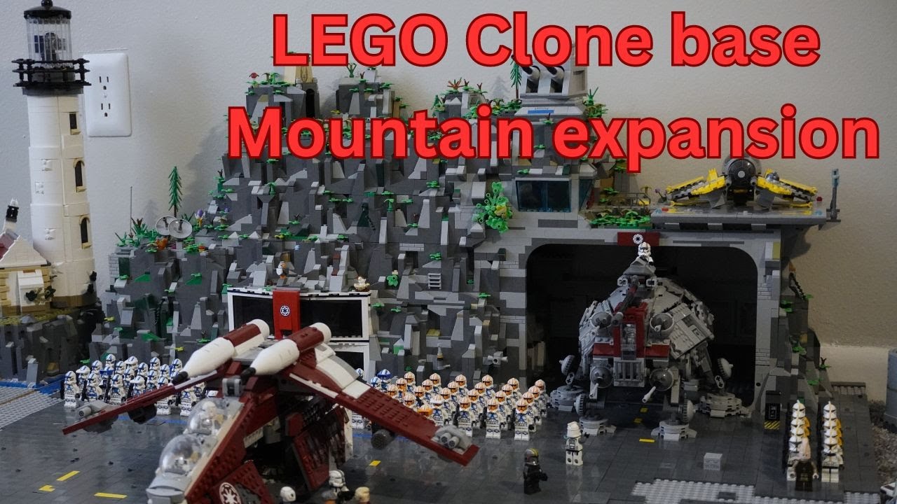 HUGE LEGO Clone Base Mountain update - YouTube