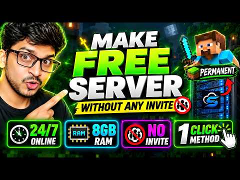 Is THIS The New Best Free 24/7 Minecraft Server Host ? Make 24/7 Free Minecraft Server🟢