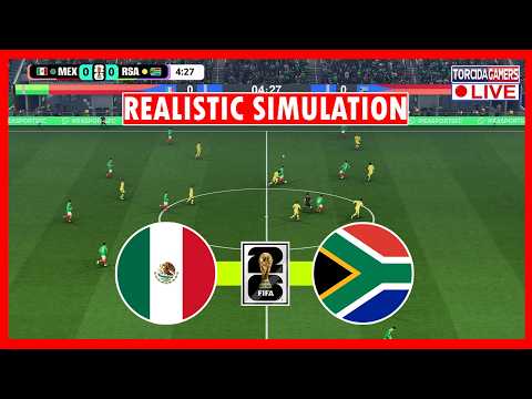Mexico vs South Africa | FIFA World Cup 2026 | Realistic Simulation | eFootball PES 2021