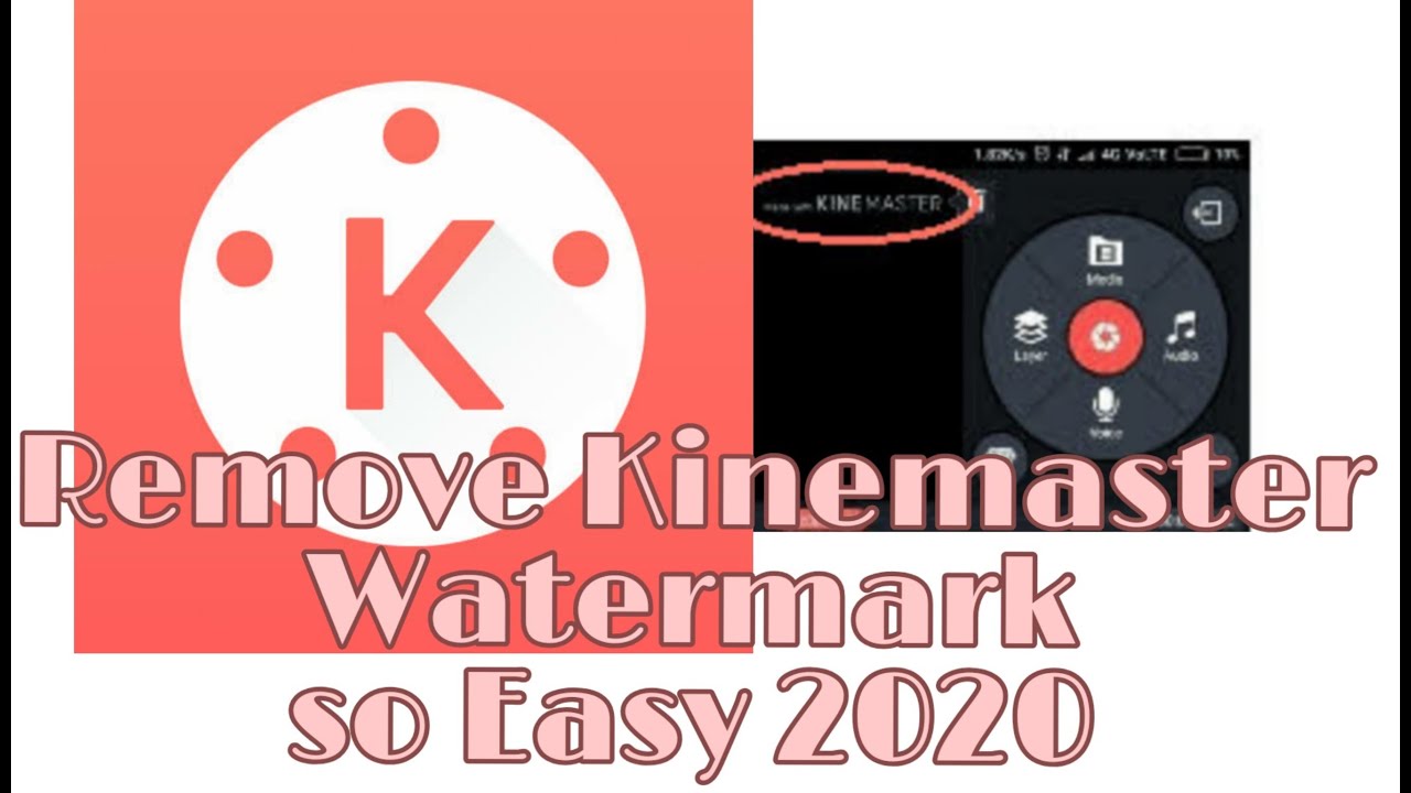 How to remove watermarks in kinemaster 2020 - YouTube