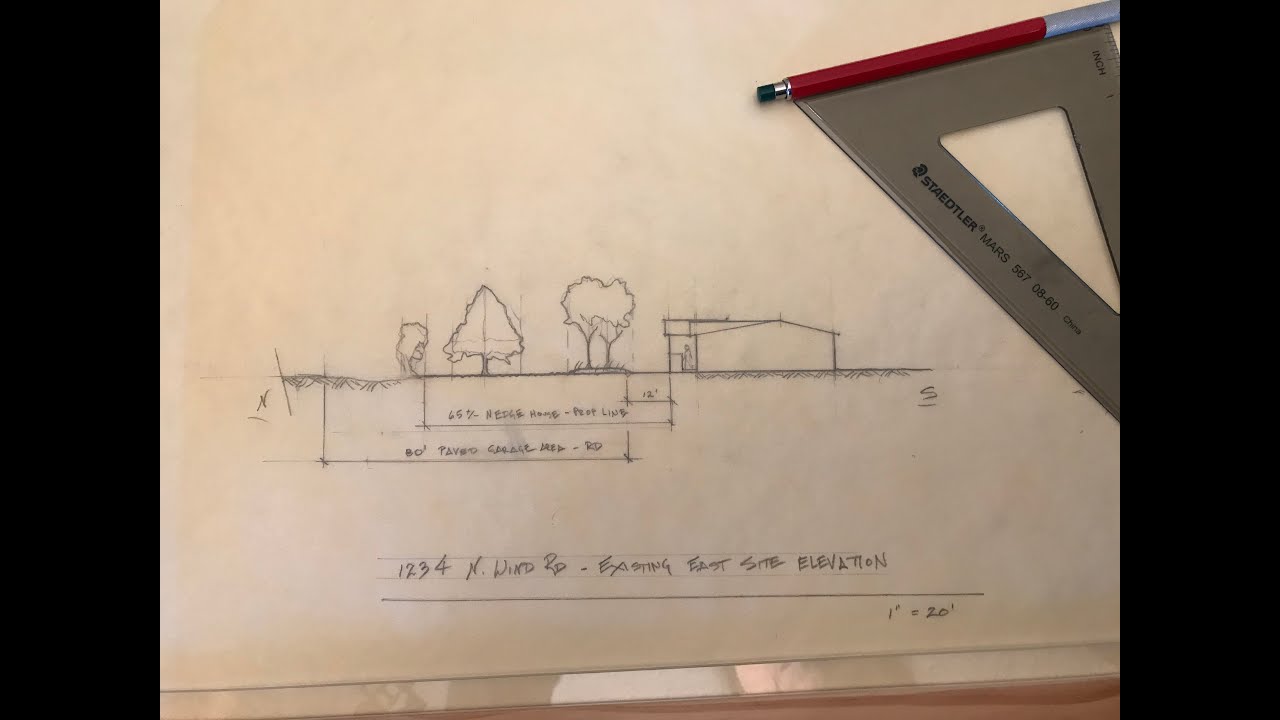 Tutorial: How to Draw an Elevation Using a Plan Underlay - YouTube