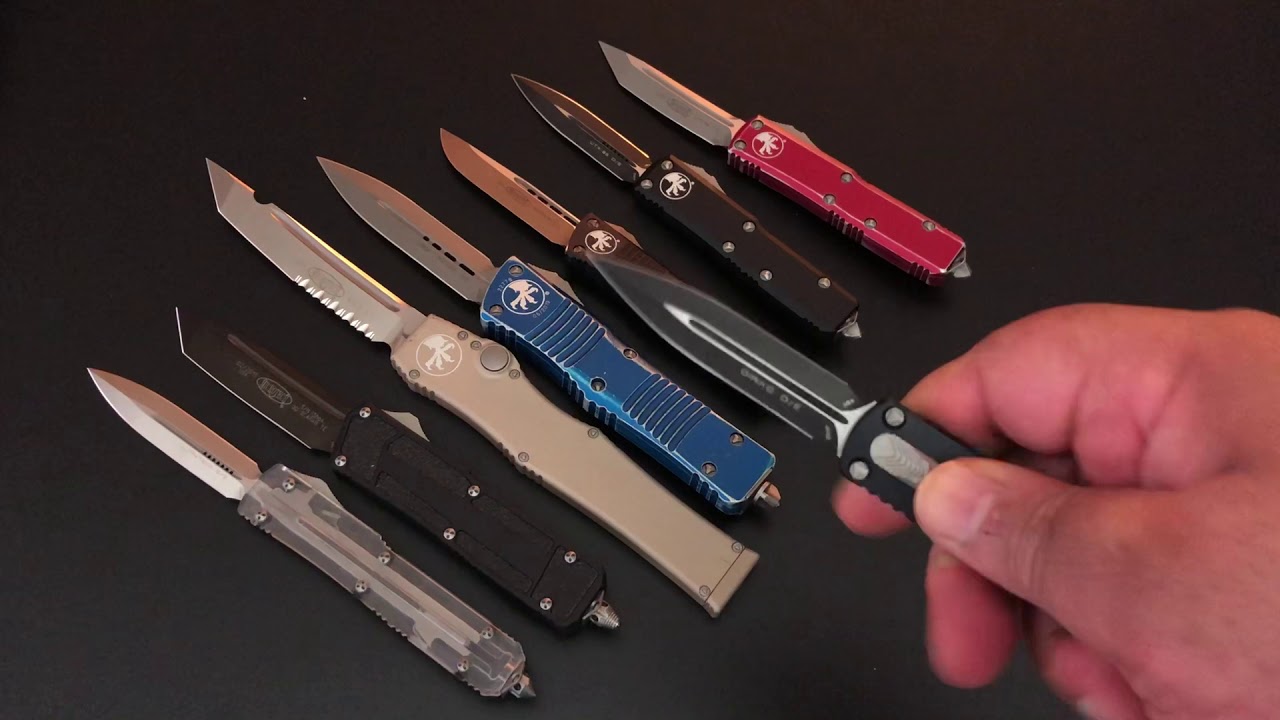 12 Microtech Out The front Automatics! My Microtech Collection NEW ...
