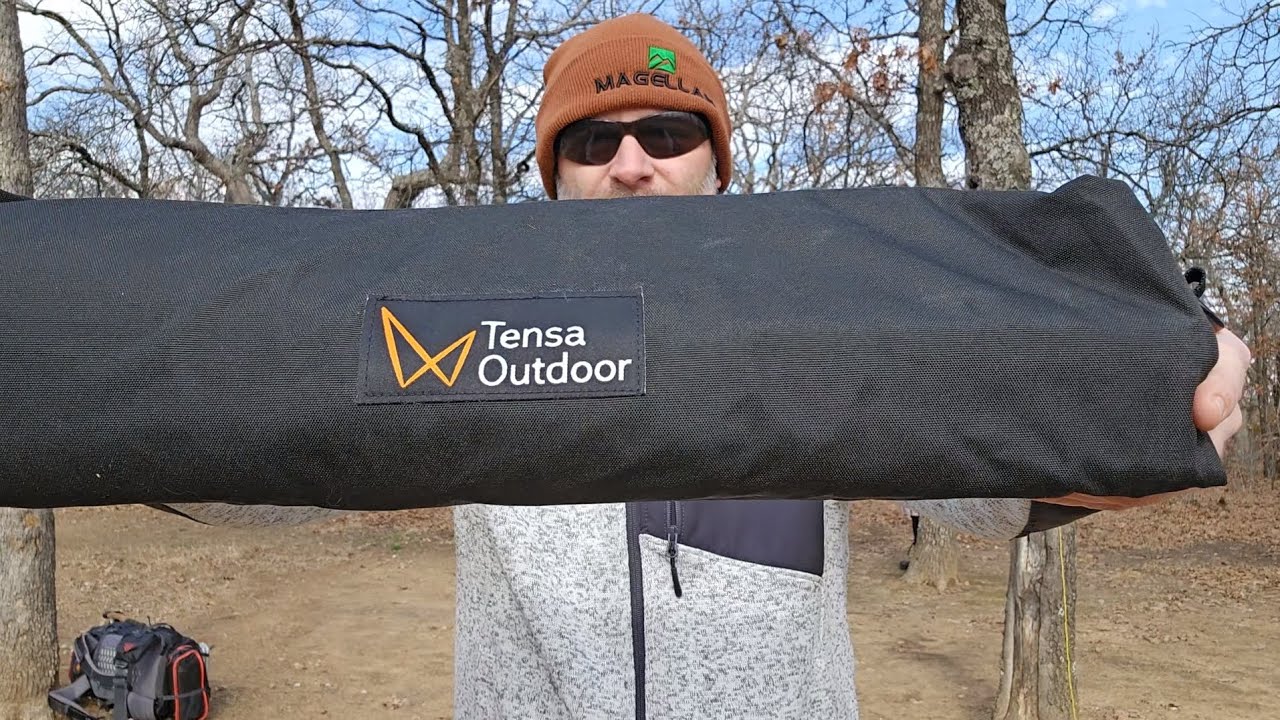 First time with a Tensa hammock stand!! - YouTube