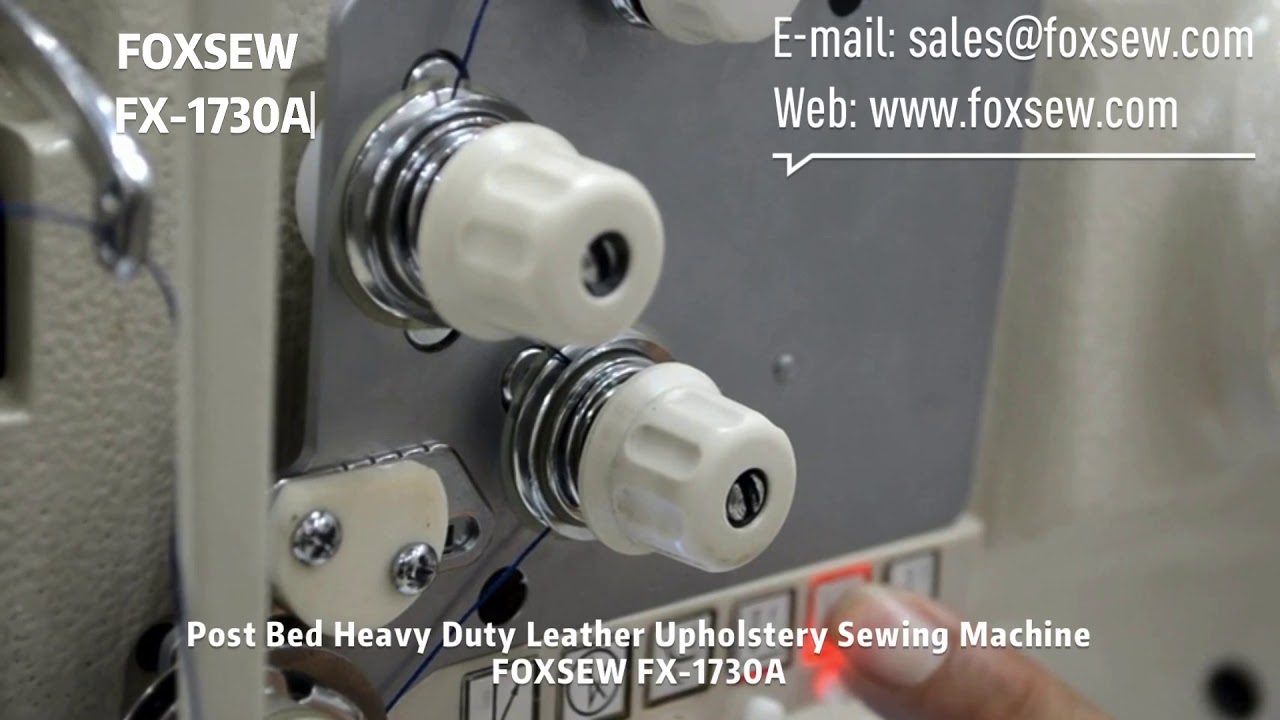 Heavy Duty Post Bed Leather Upholstery Sewing Machine - YouTube