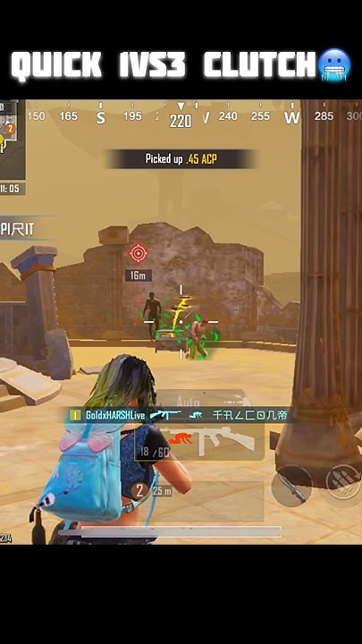 Quick clutch#bgmi #mortal #pubgmobile#mortal1vs4 #battleroyalegame#pubg#bgmilive #gaming # ...