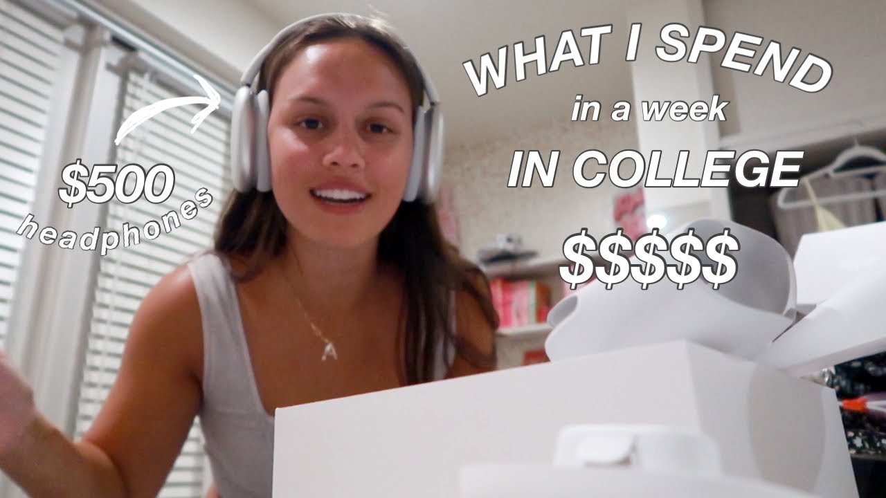 WHAT I SPEND IN A WEEK IN COLLEGE : eating out, sorority events, coffee ...